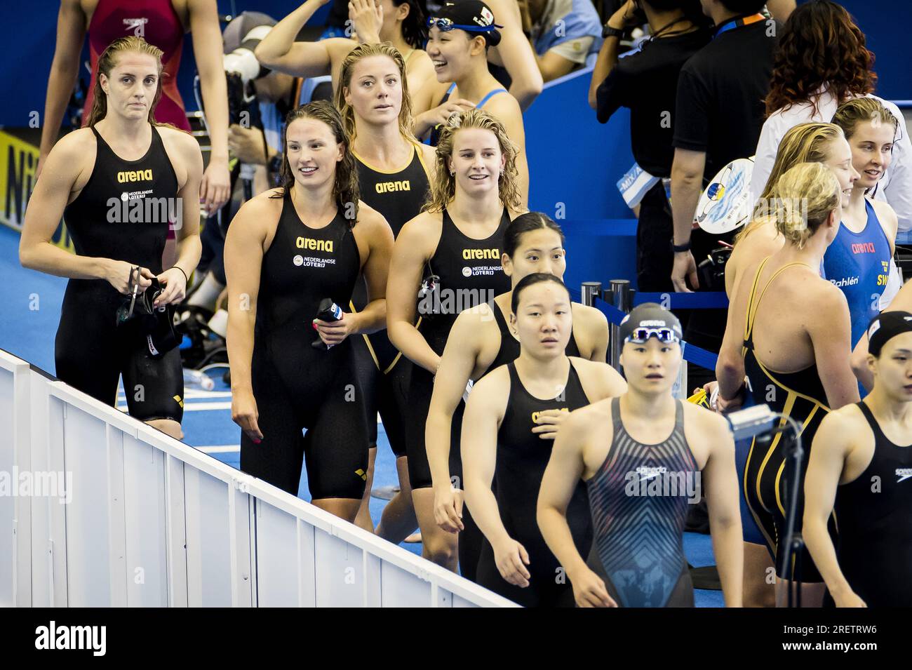FUKUOKA - Marrit Steenbergen, Kim Busch, Kira Toussaint and Tes ...