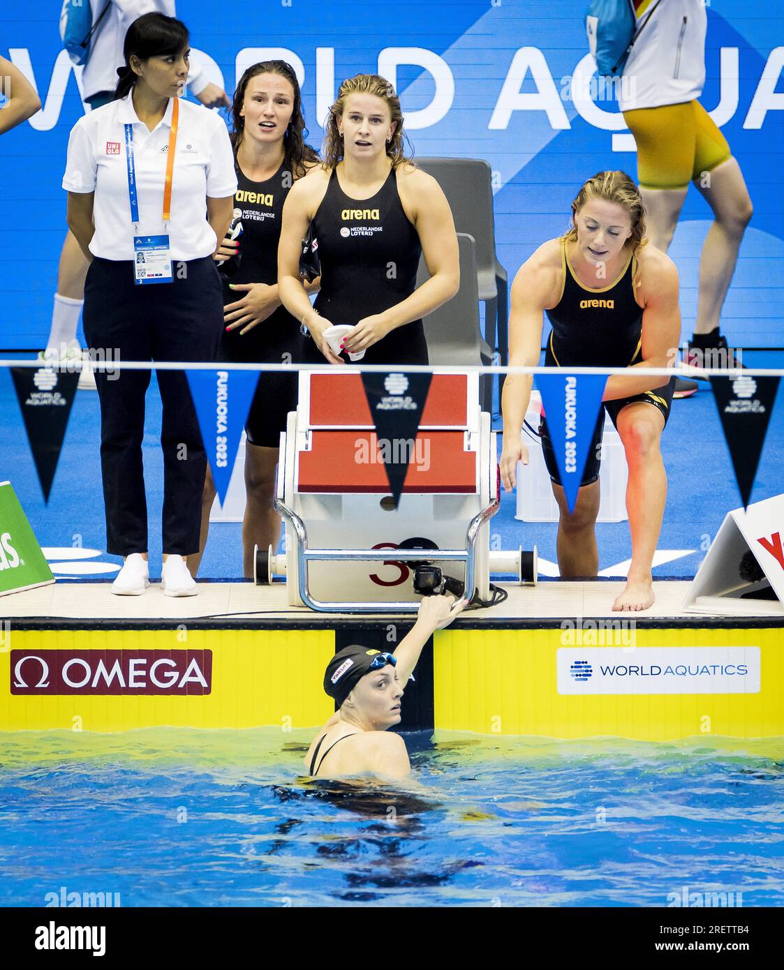 FUKUOKA - Kim Busch, Marrit Steenbergen, Tes Schouten and Kira ...