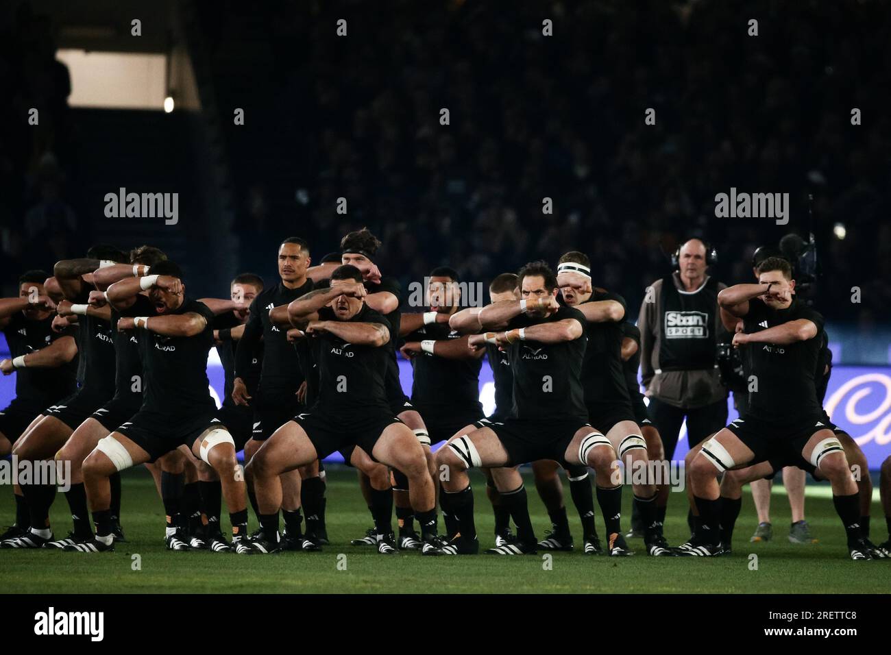 Melbourne, Australia, 29 July, 2023. The New Zealand Team performs the ...