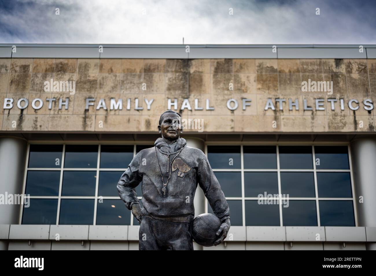 Lawrence, Kansas, USA - 7.20.2023 - Statue of Phog Allen in front of ...