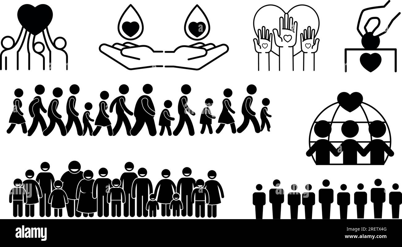 Community and People Vector Illustrations Celebrating Diversity. This ...