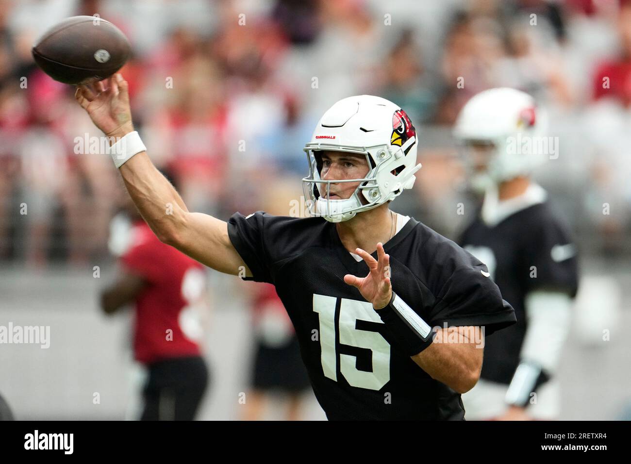 Arizona Cardinals Quarterback Clayton Tune Throws A Pass During Nfl