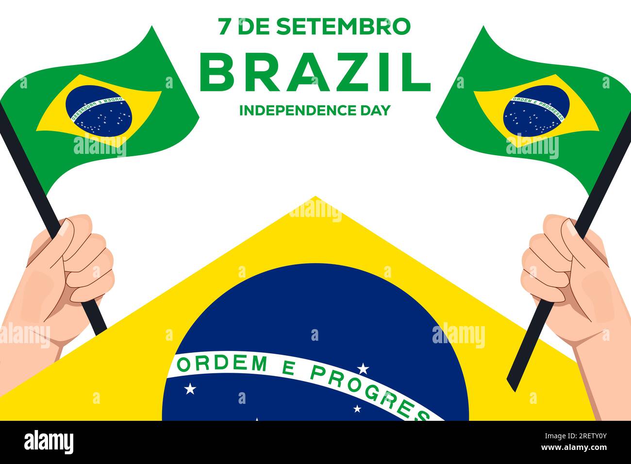 7 de setembro brazil independence day, background illustration with ...