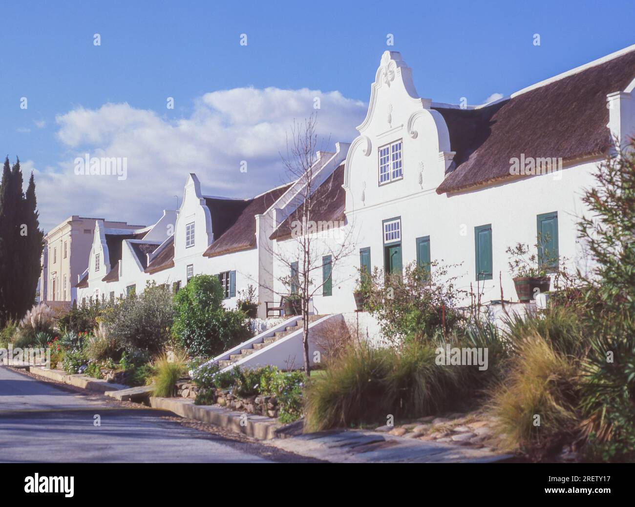 Church Street in Tulbagh, in the Western Cape Province of South Africa ...
