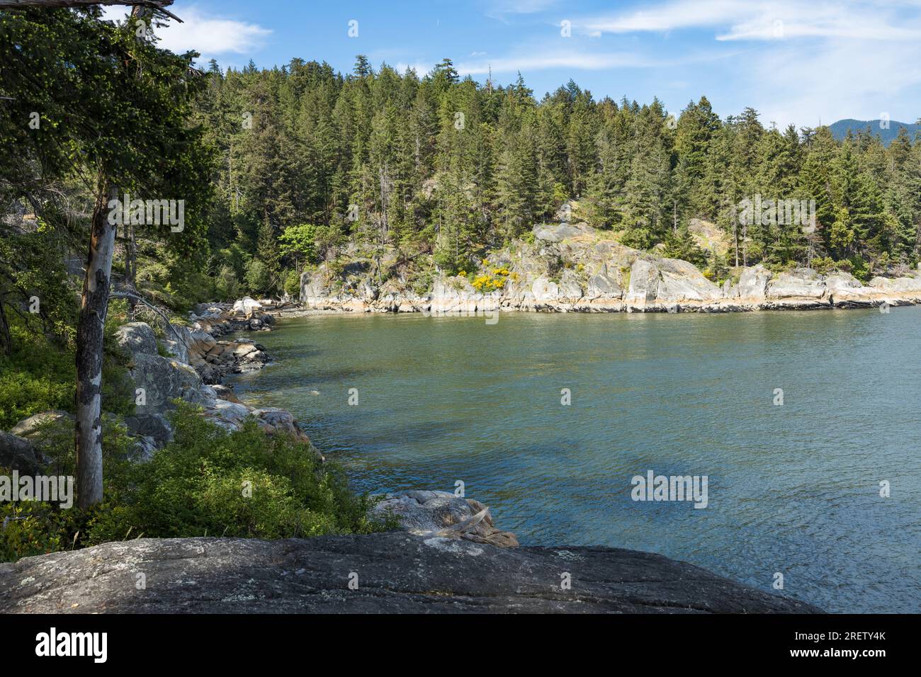Starboat Cove view inside Lighthouse Park in West Vancouver Stock Photo ...
