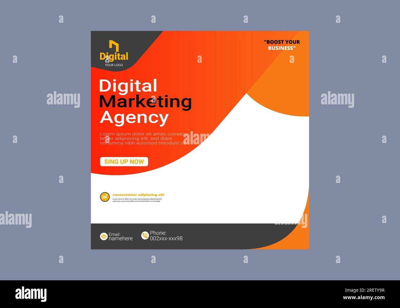 Marketing Strategies webinar banner invitation and social media post ...