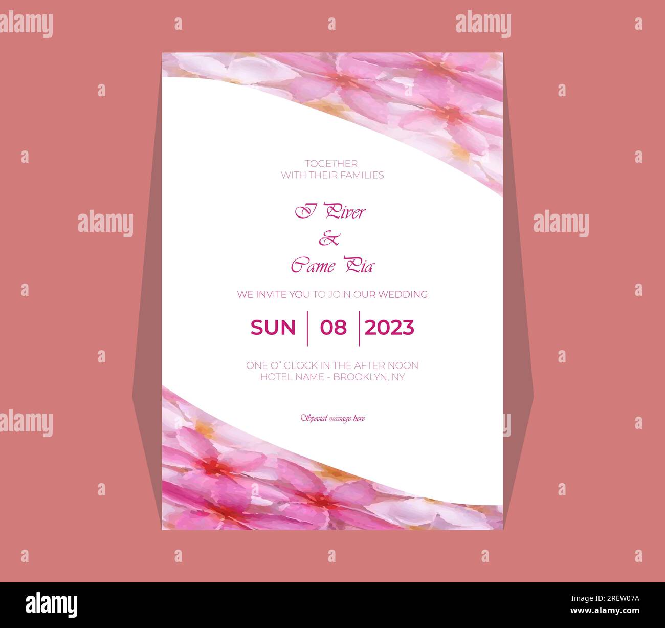 Luxury invitation card background with golden line art flower and ...