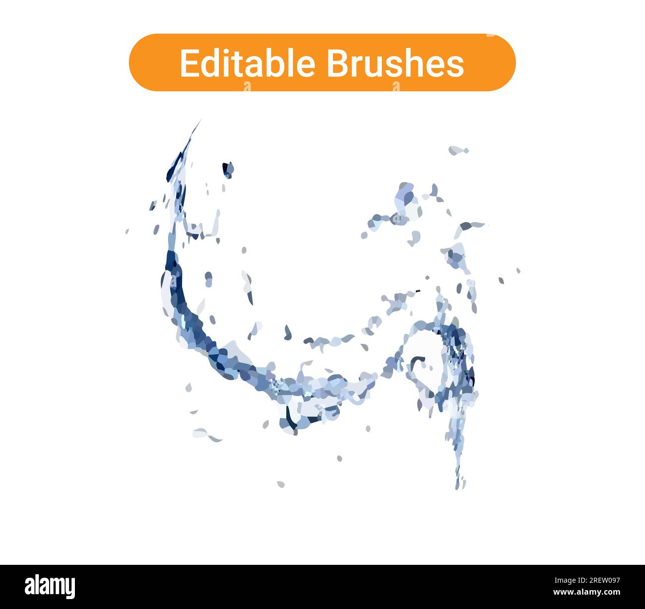 water splash isolated on white Stock Vector Image & Art - Alamy