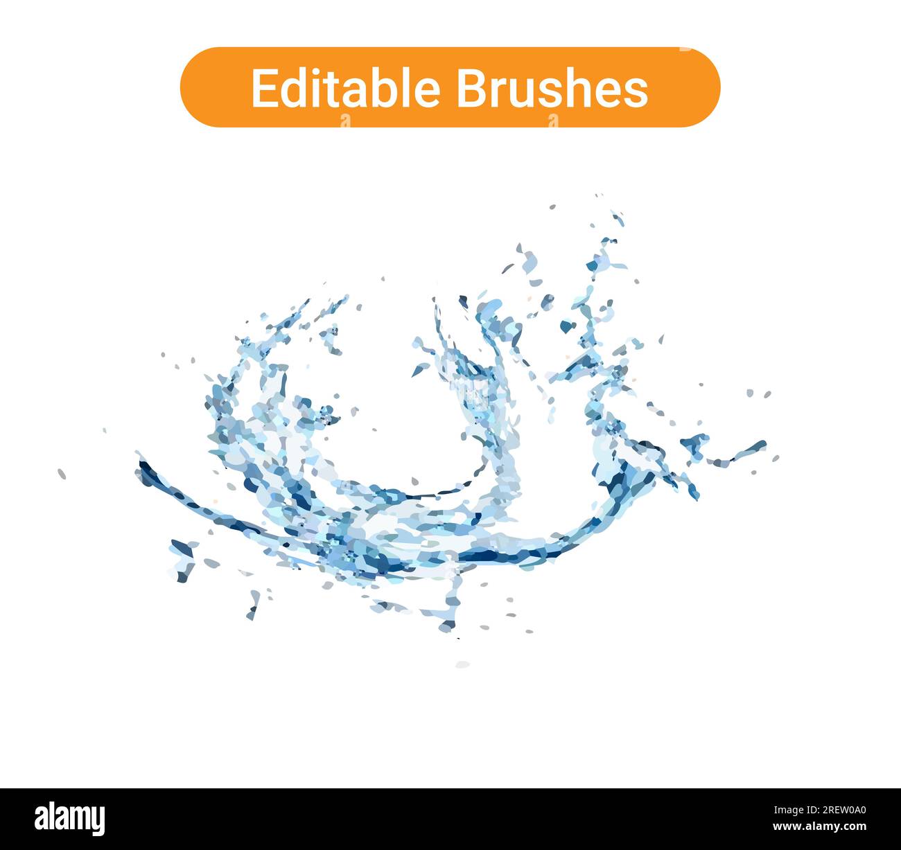 Splash water crown on Stock Vector Images - Alamy