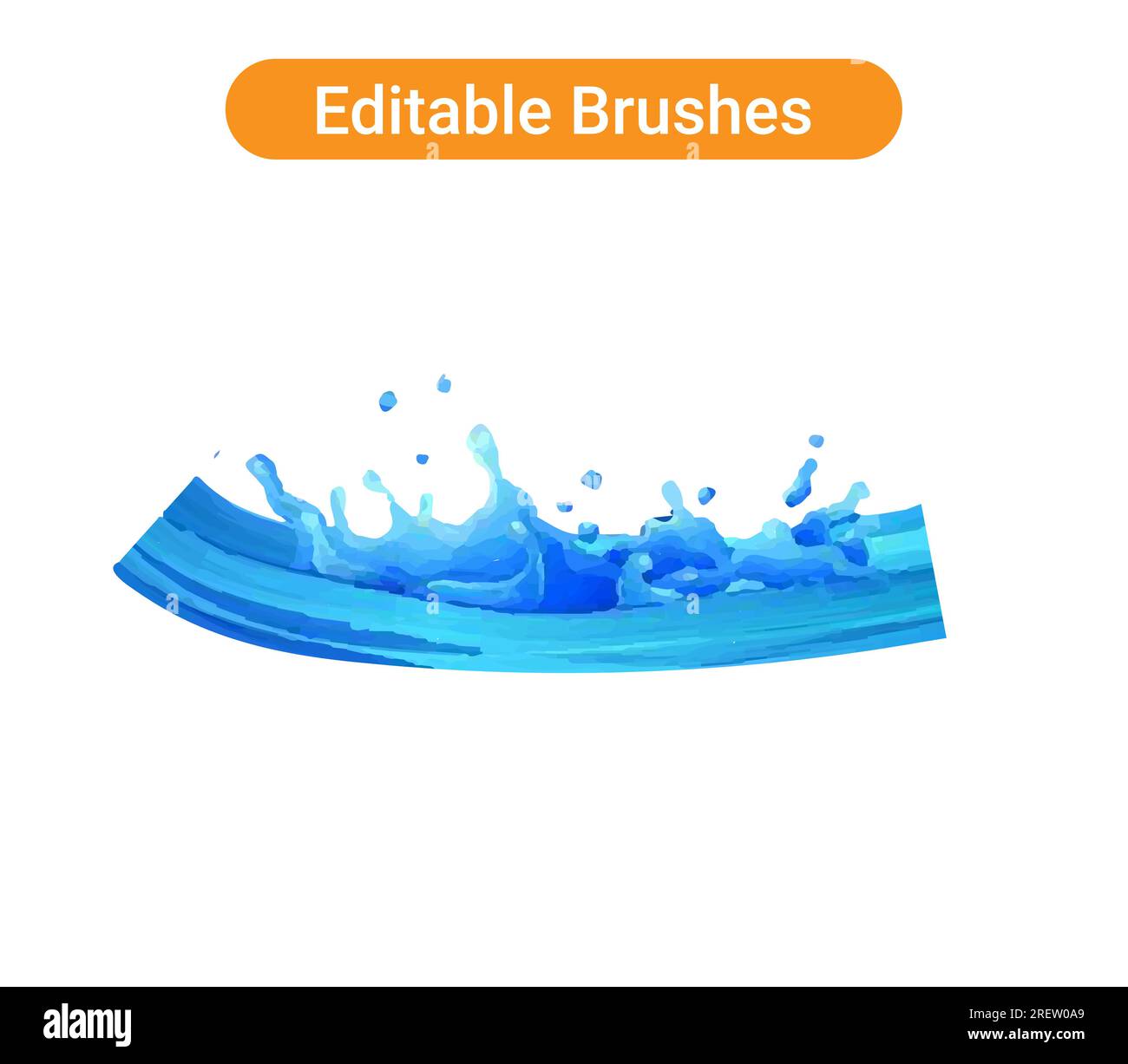 Water splash cut out Stock Vector Images - Alamy