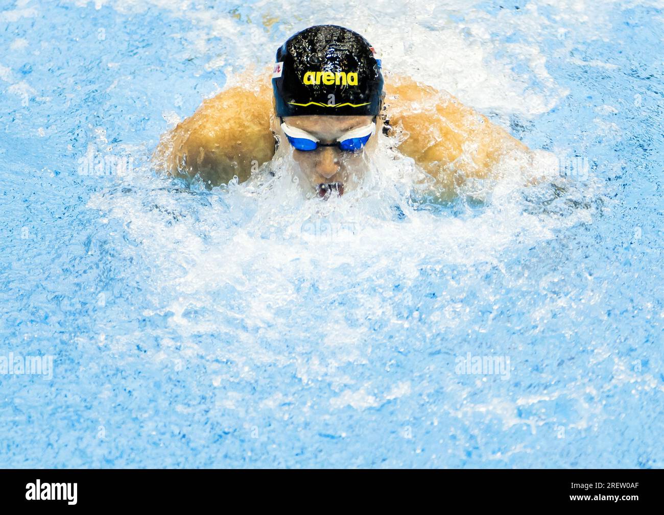 FUKUOKA - Kim Busch in action the 4 x 100 women's relay during the ...