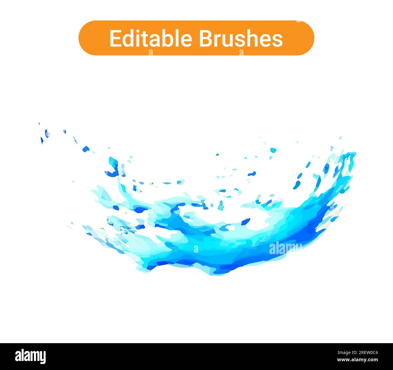 Water splash cut out Stock Vector Images - Alamy