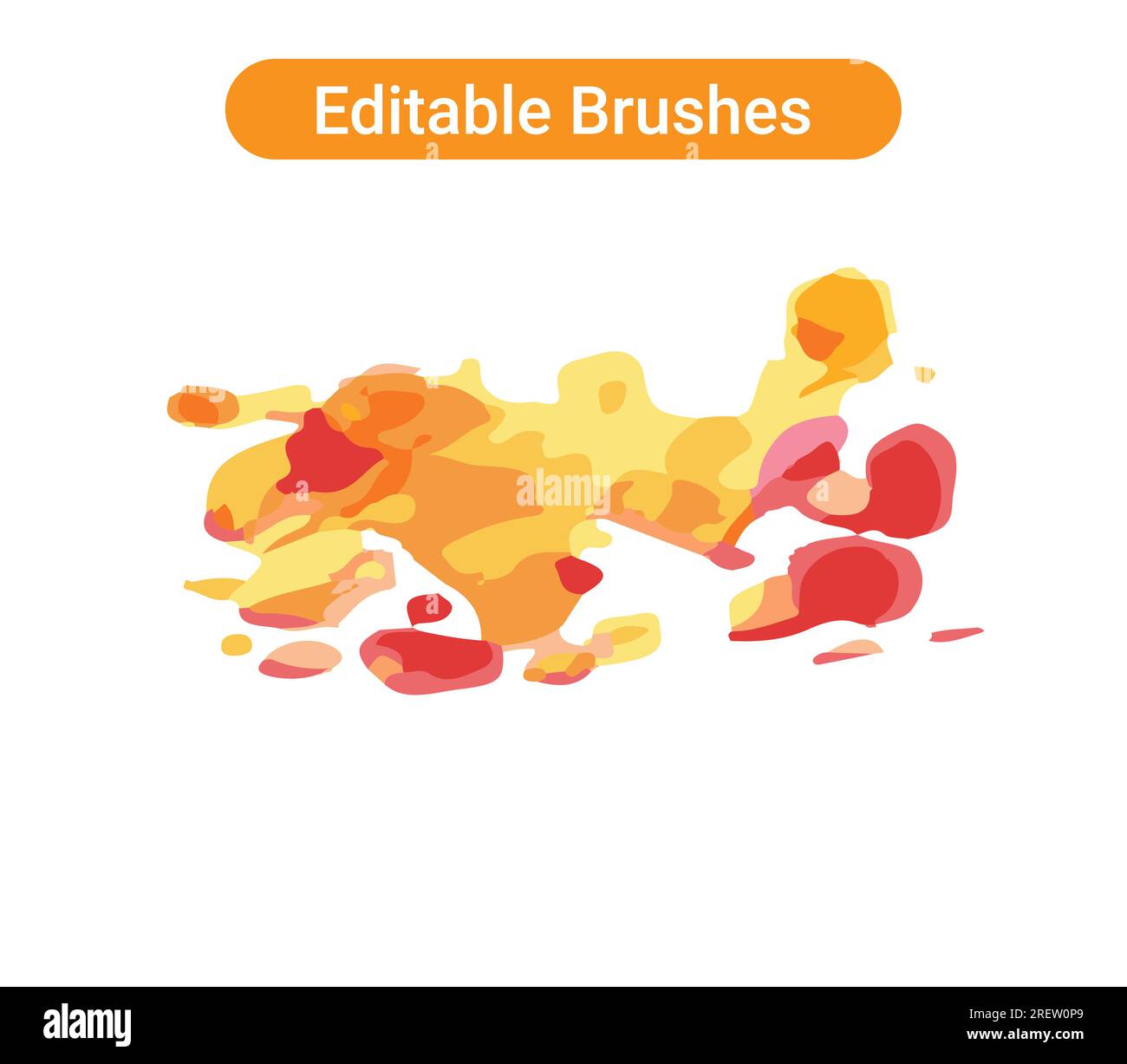 Brush strokes isolated. Editable brush arts Stock Vector Image & Art ...