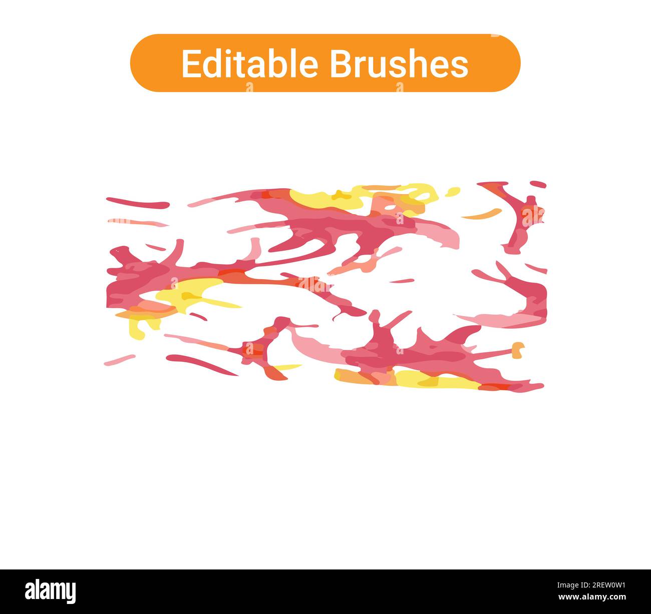 Brush strokes isolated. Editable brush arts Stock Vector Image & Art ...