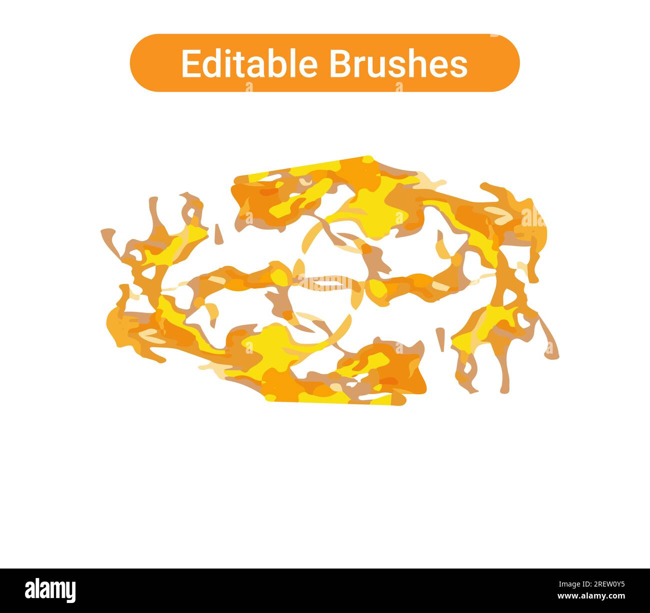 Brush strokes isolated. Editable brush arts Stock Vector Image & Art ...