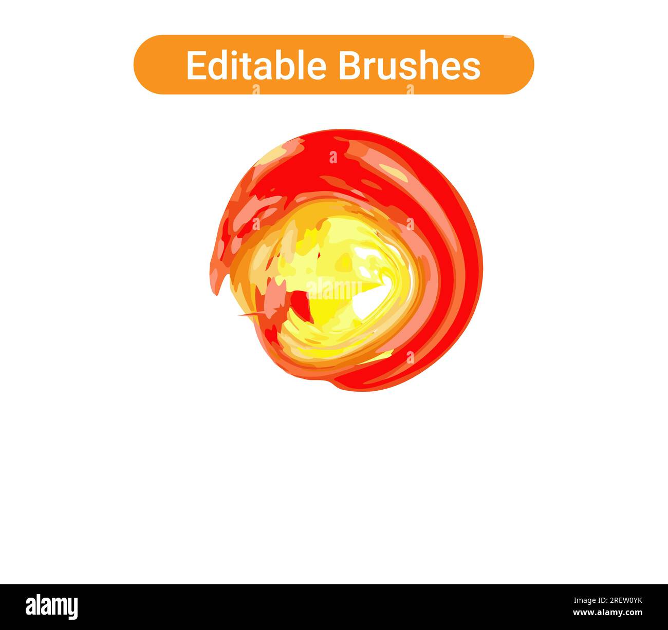 Brush strokes isolated. Editable brush arts Stock Vector Image & Art ...
