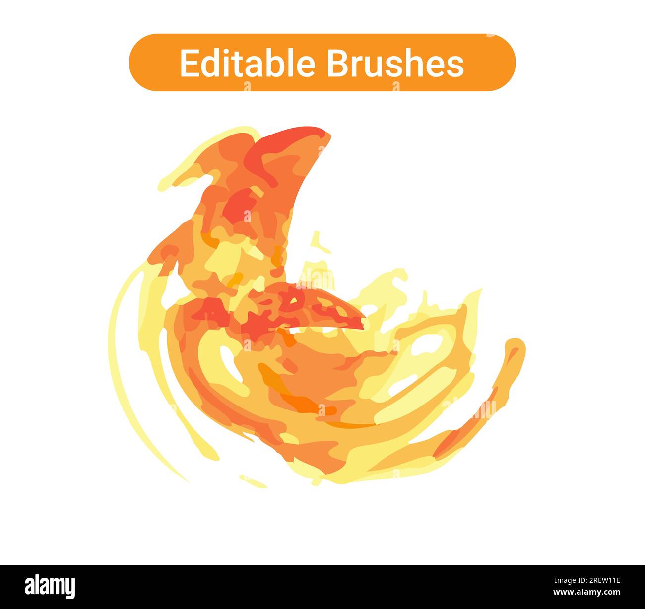 Brush strokes isolated. Editable brush arts Stock Vector Image & Art ...