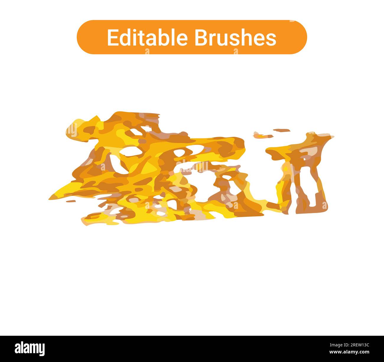 Brush strokes isolated. Editable brush arts Stock Vector Image & Art ...
