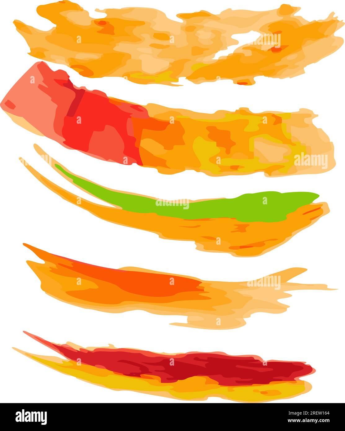 Brush strokes isolated. Editable brush arts Stock Vector Image & Art ...