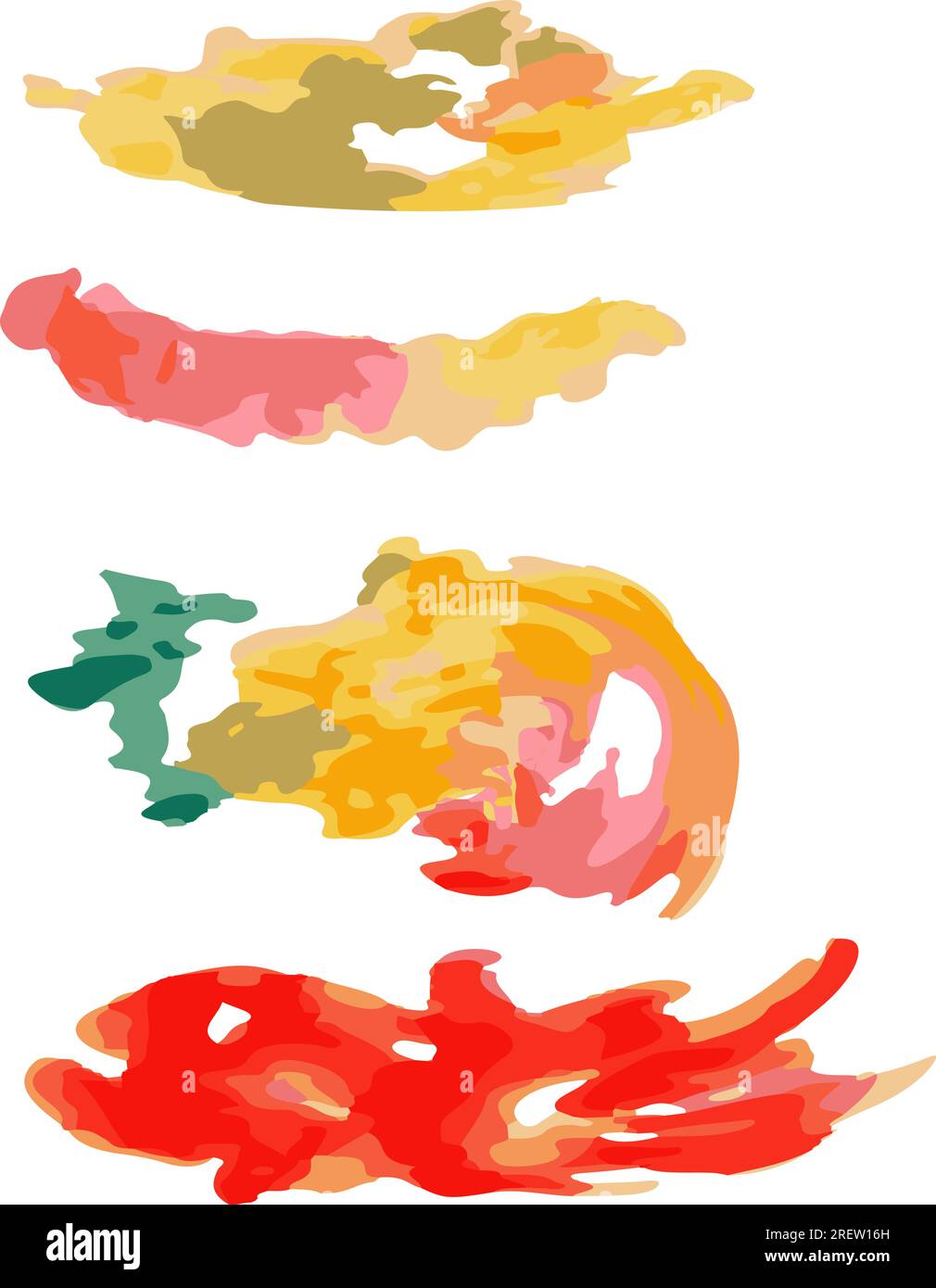 Brush strokes isolated. Editable brush arts Stock Vector Image & Art ...