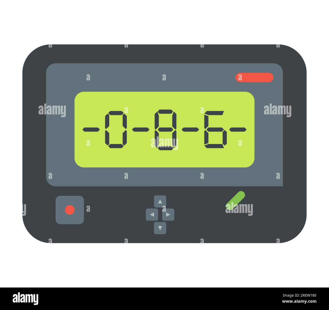 Digital clock with numbers Stock Vector Image & Art - Alamy