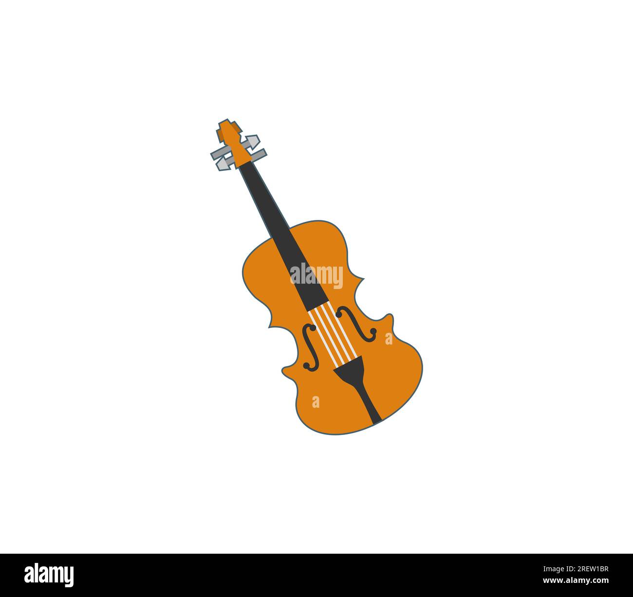 Playing violin on white Stock Vector Images - Alamy