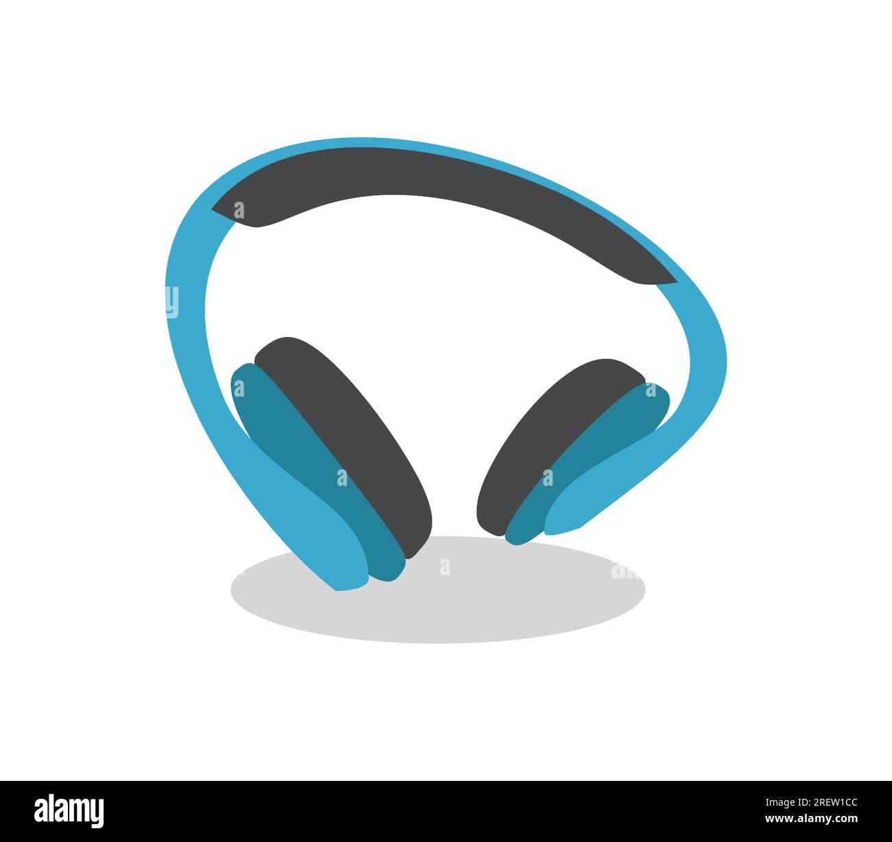 Realistic white headphones on Stock Vector Images - Alamy