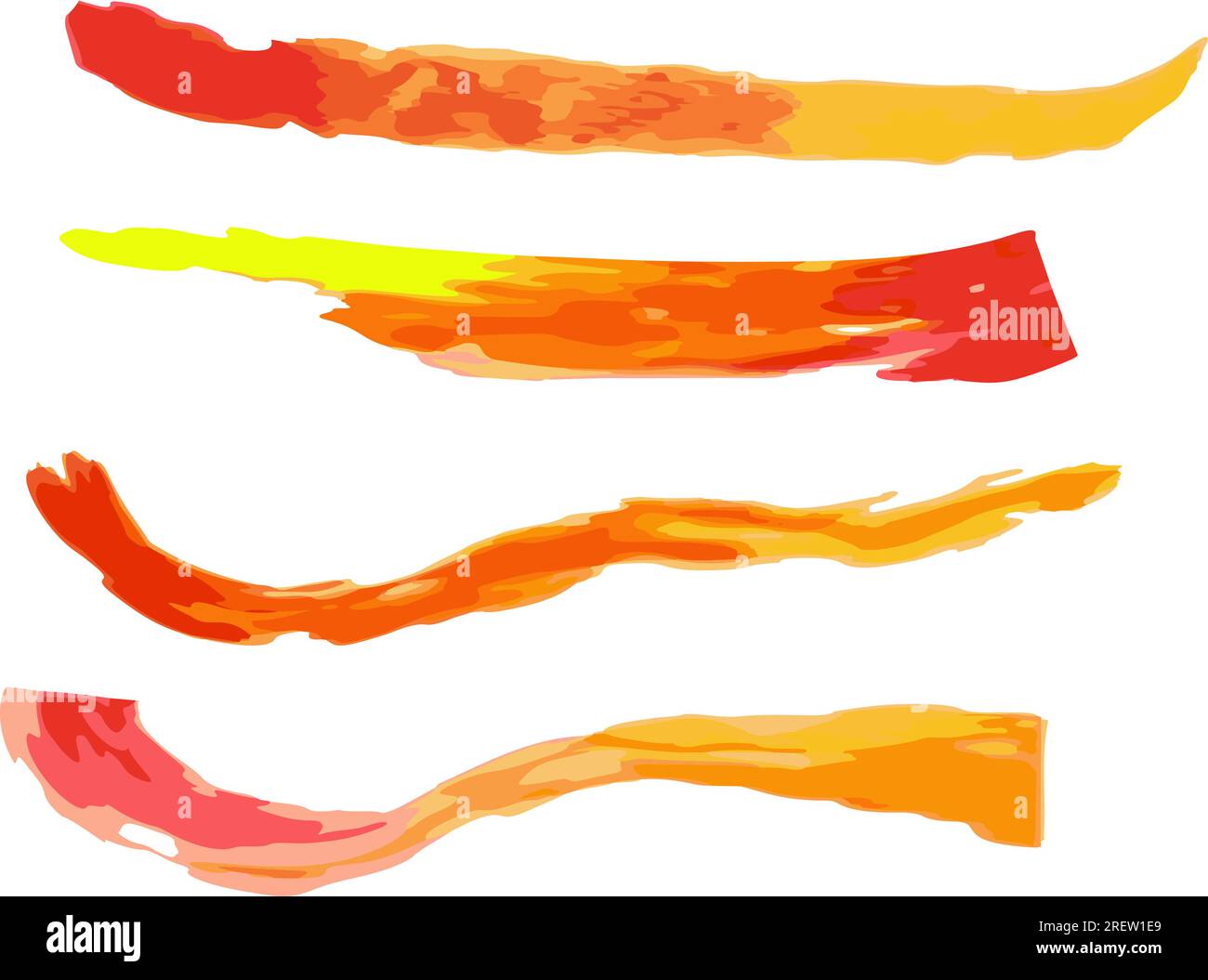 Brush strokes isolated. Editable brush arts Stock Vector Image & Art ...