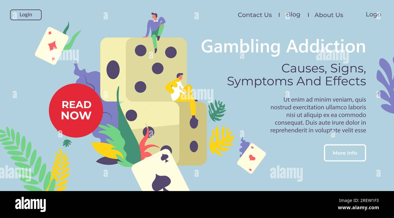 Addicted gambling Stock Vector Images - Alamy