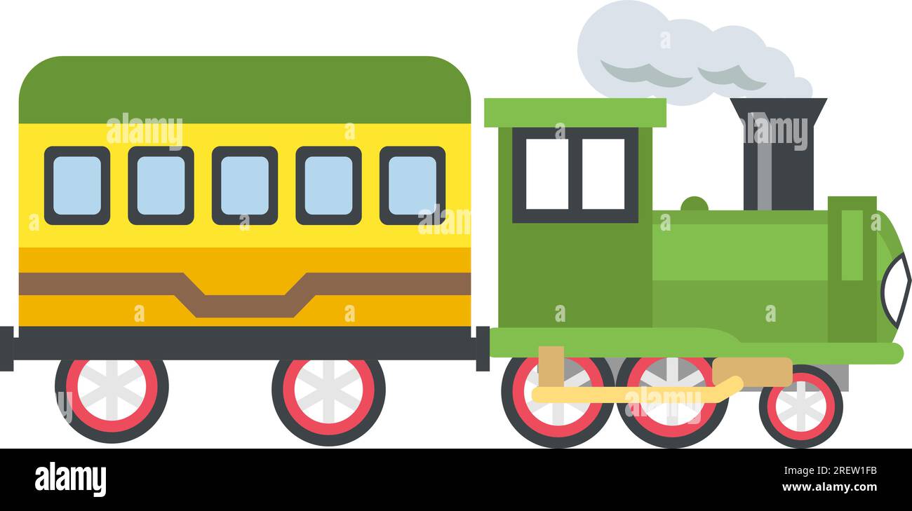 Train on a white background Stock Vector Image & Art - Alamy