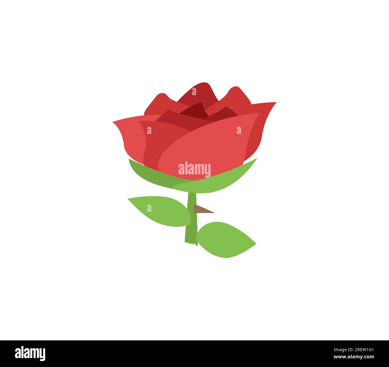 Hand drawn vector illustration of a rose bud Stock Vector Image & Art ...