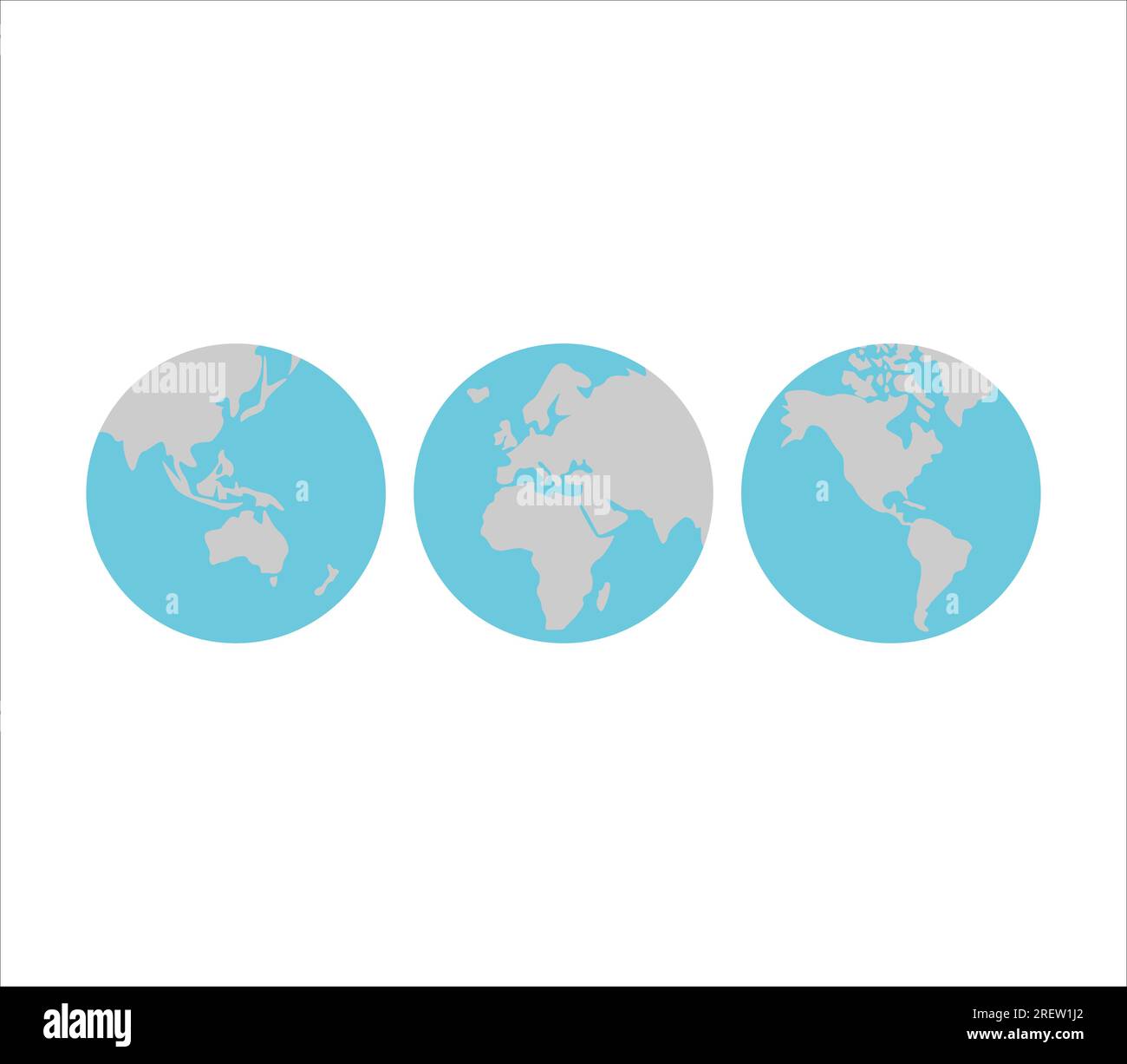 Planet Earth in simple style isolated on white background Stock Vector ...