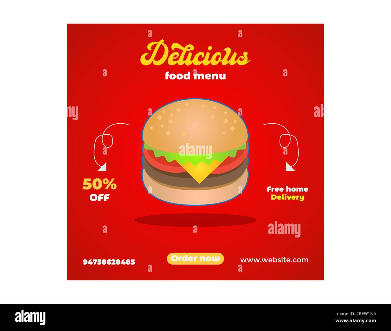 Carnival Hamburger Chili Banner