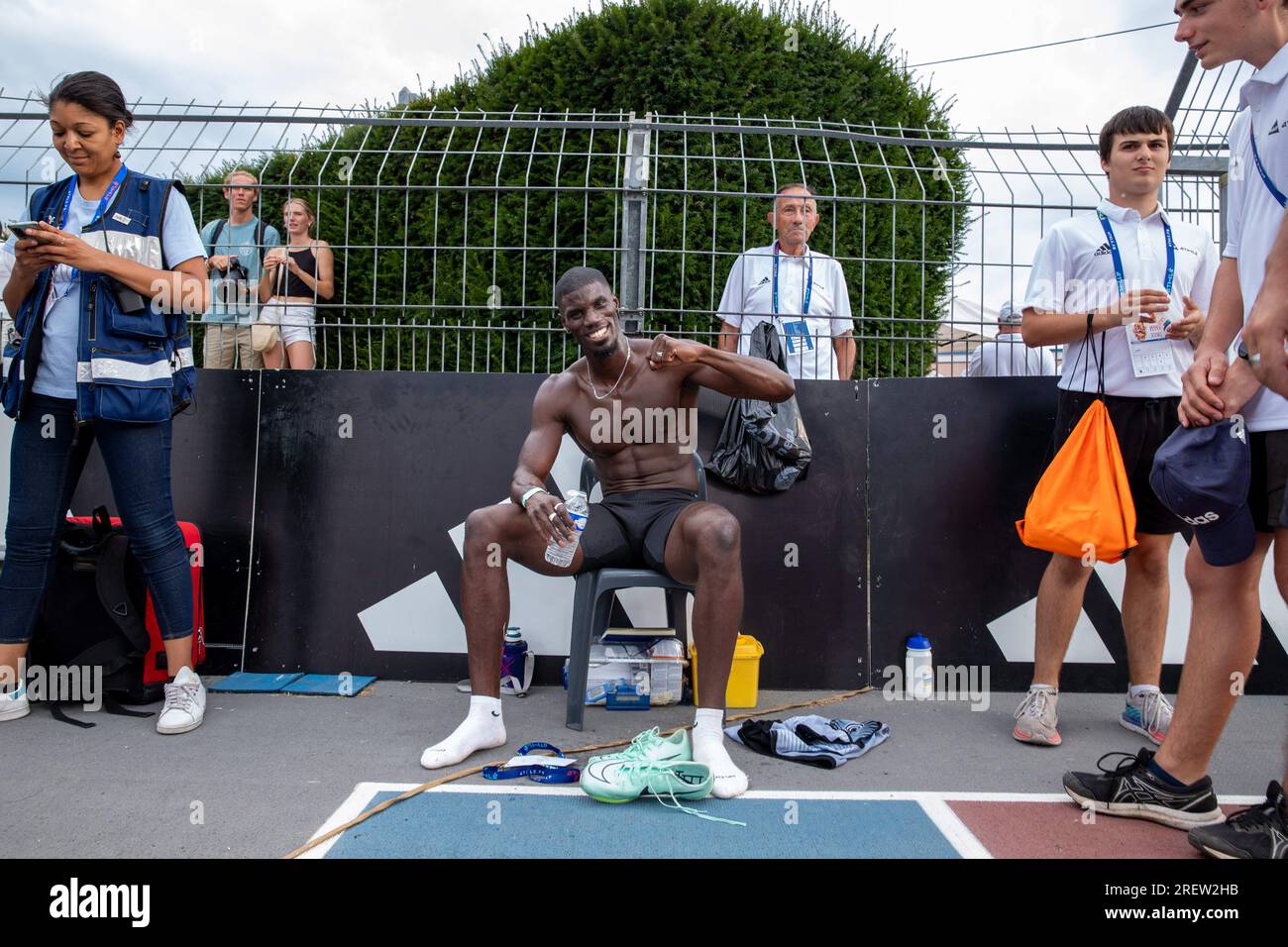 Albi, France. 29th July, 2023. Mouhamadou Fall, vice-champion of France ...