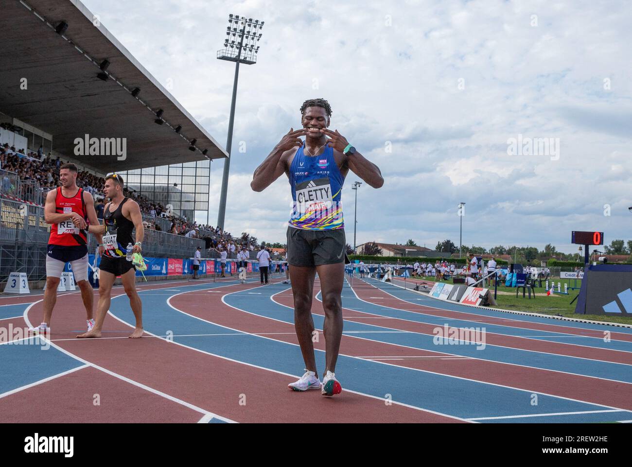 Albi, France. 29th July, 2023. Makenson Gletty, at the end of the 1500m ...