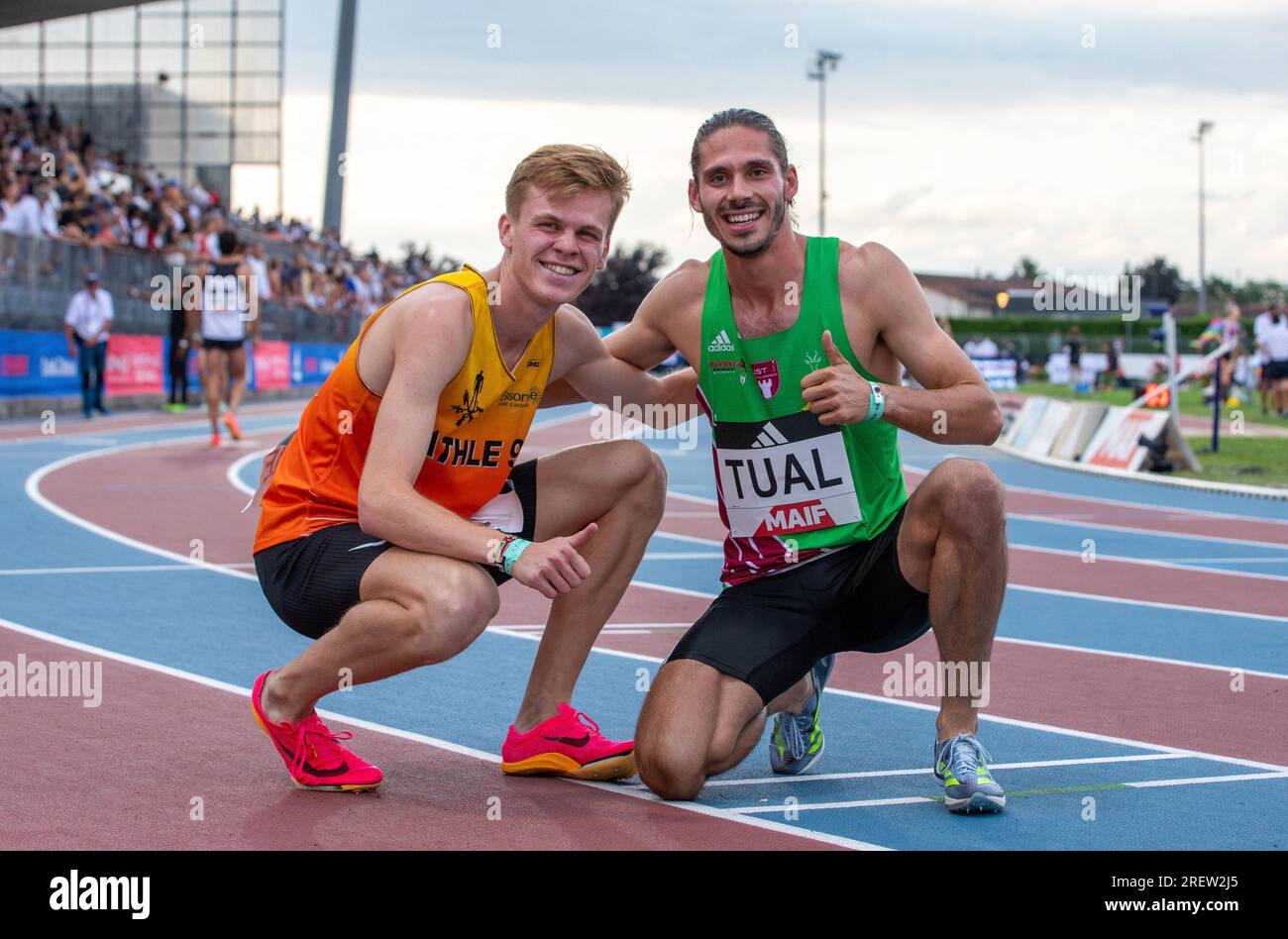 Albi, France. 29th July, 2023. Gabriel Tual, 2023 French champion in ...