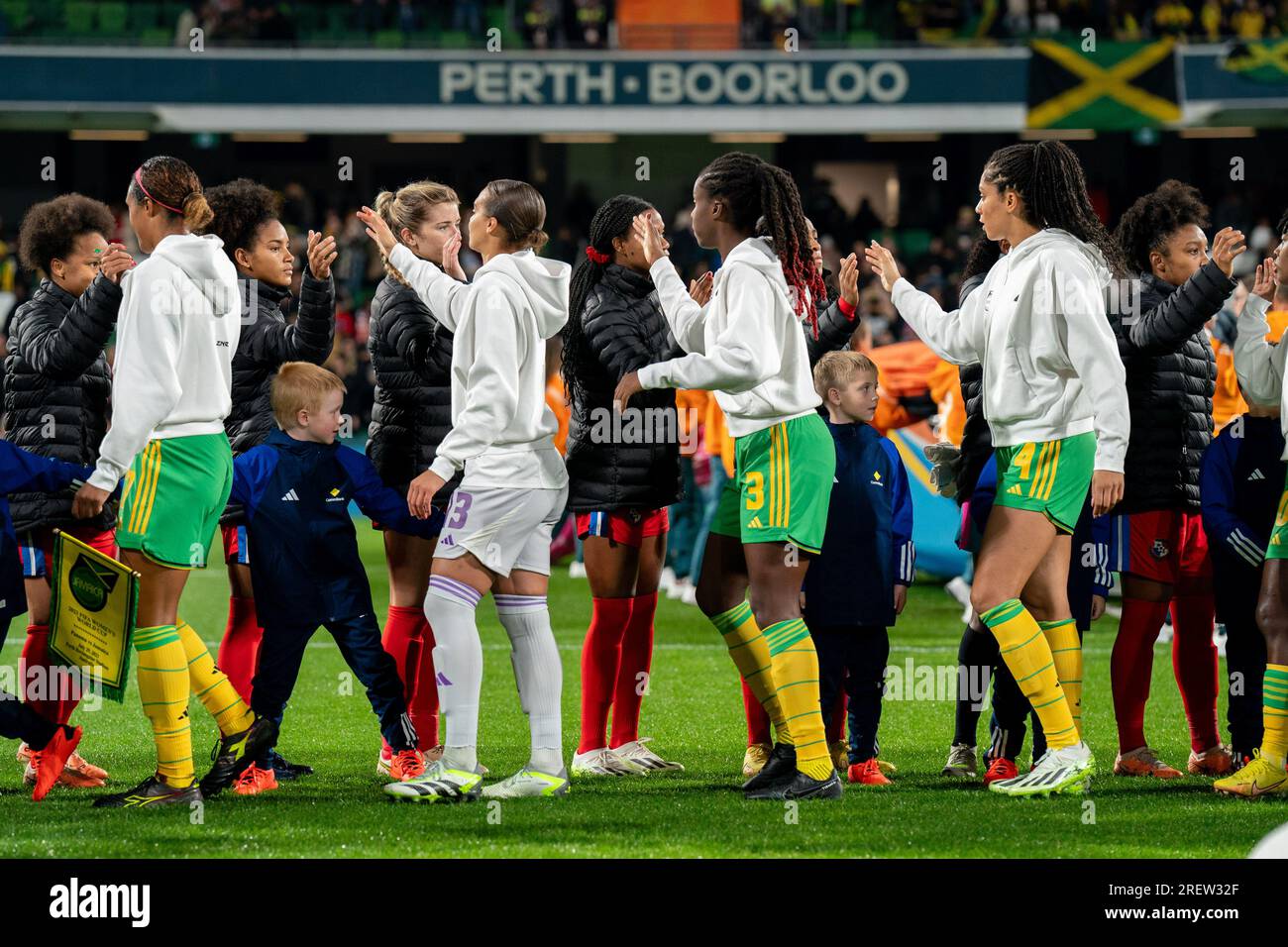 Perth, Aus. 29th July, 2023. Perth, Australia, July 29th 2023: Players ...