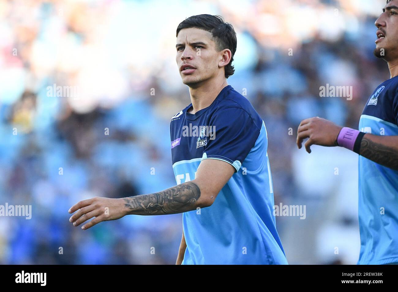 Gold Coast, Australia. 30th July, 2023. Jayden Campbell of the Titans ...