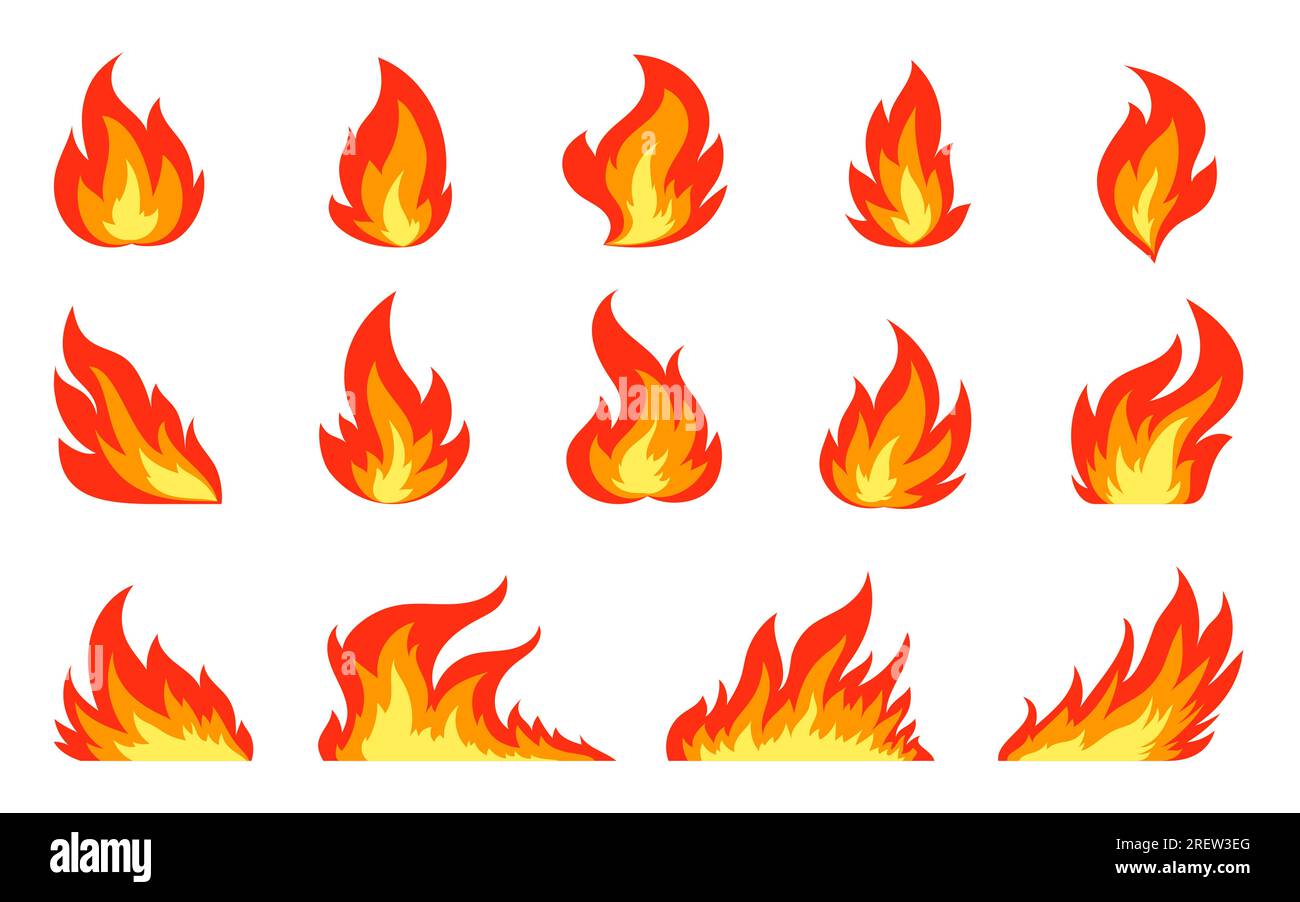 Cool Fire Flames Clipart