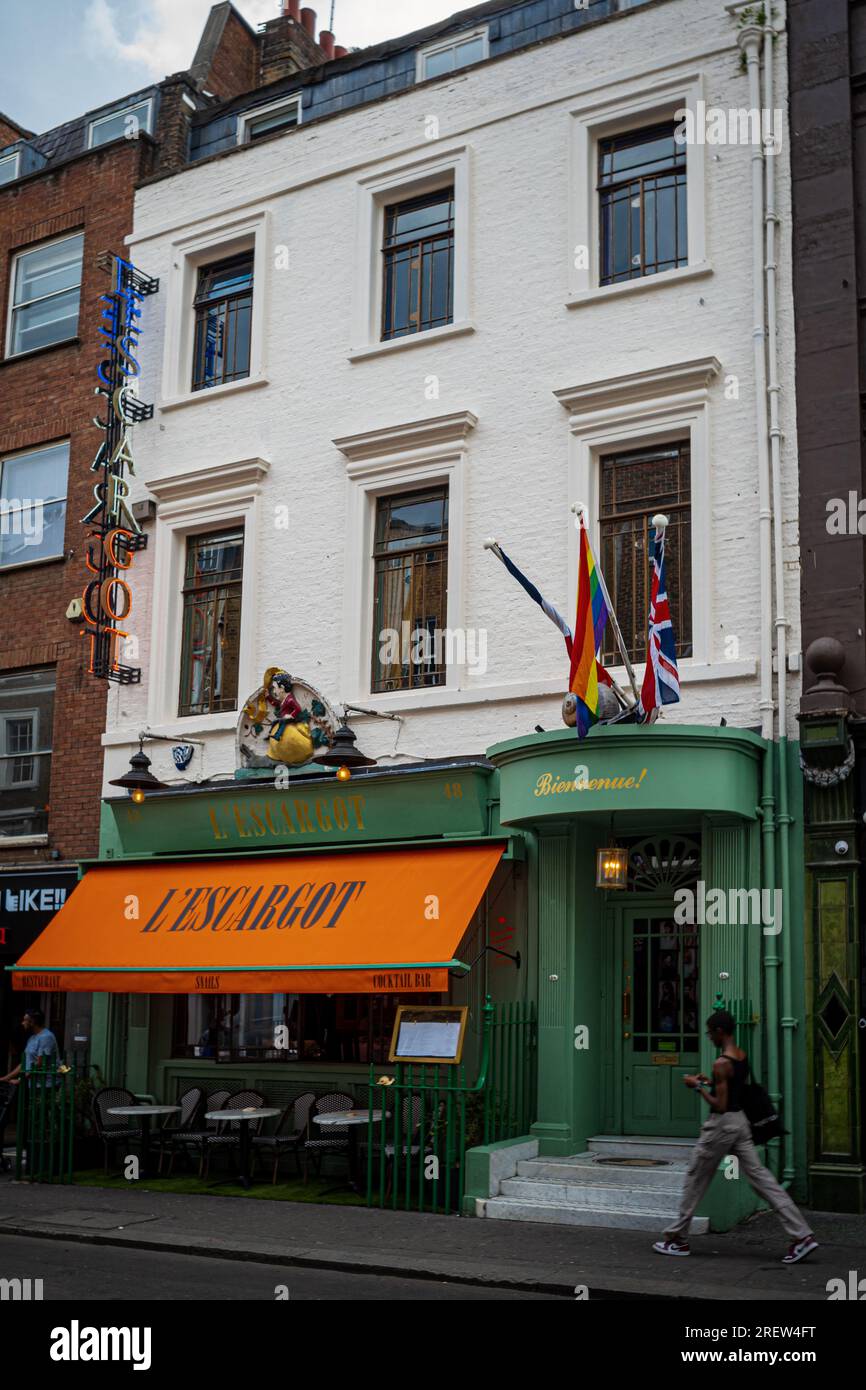 L'Escargot restaurant Greek St Soho London - French fine dining in ...