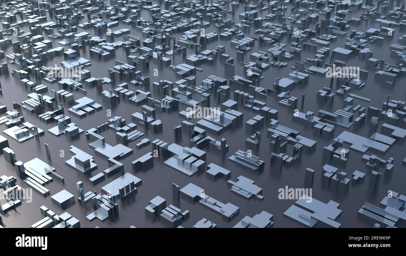 Metal electronic microscheme connection processor futuristic scheme 3d ...