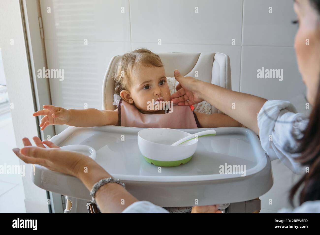 Woman face baby wipe hi-res stock photography and images - Alamy