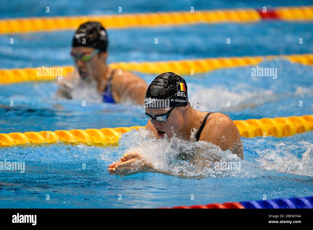 Fukuoka, Japan. 30th July, 2023. Belgian Florine Gaspard pictured in action during the women's ...