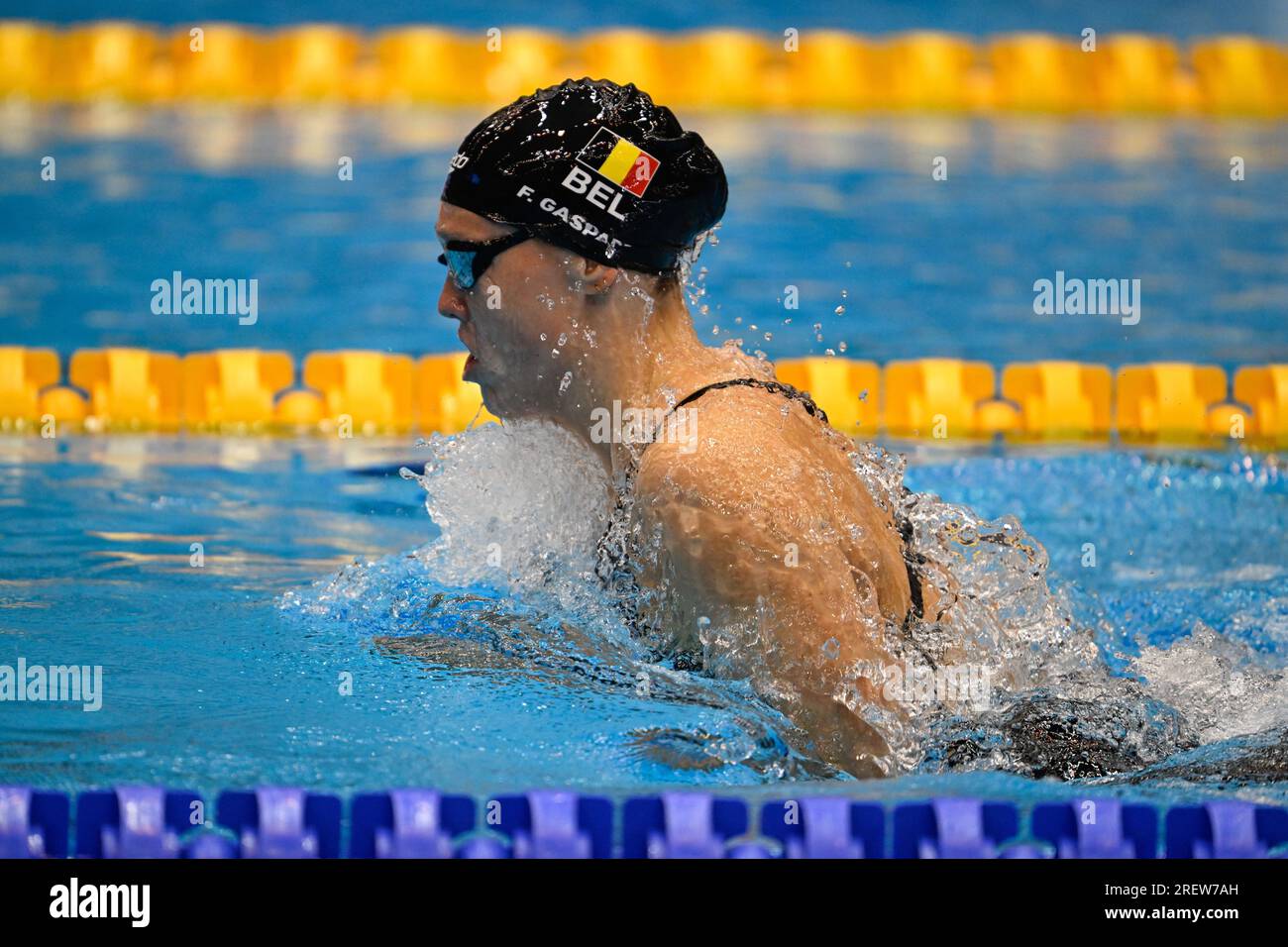 Fukuoka, Japan. 30th July, 2023. Belgian Florine Gaspard pictured in action during the women's ...