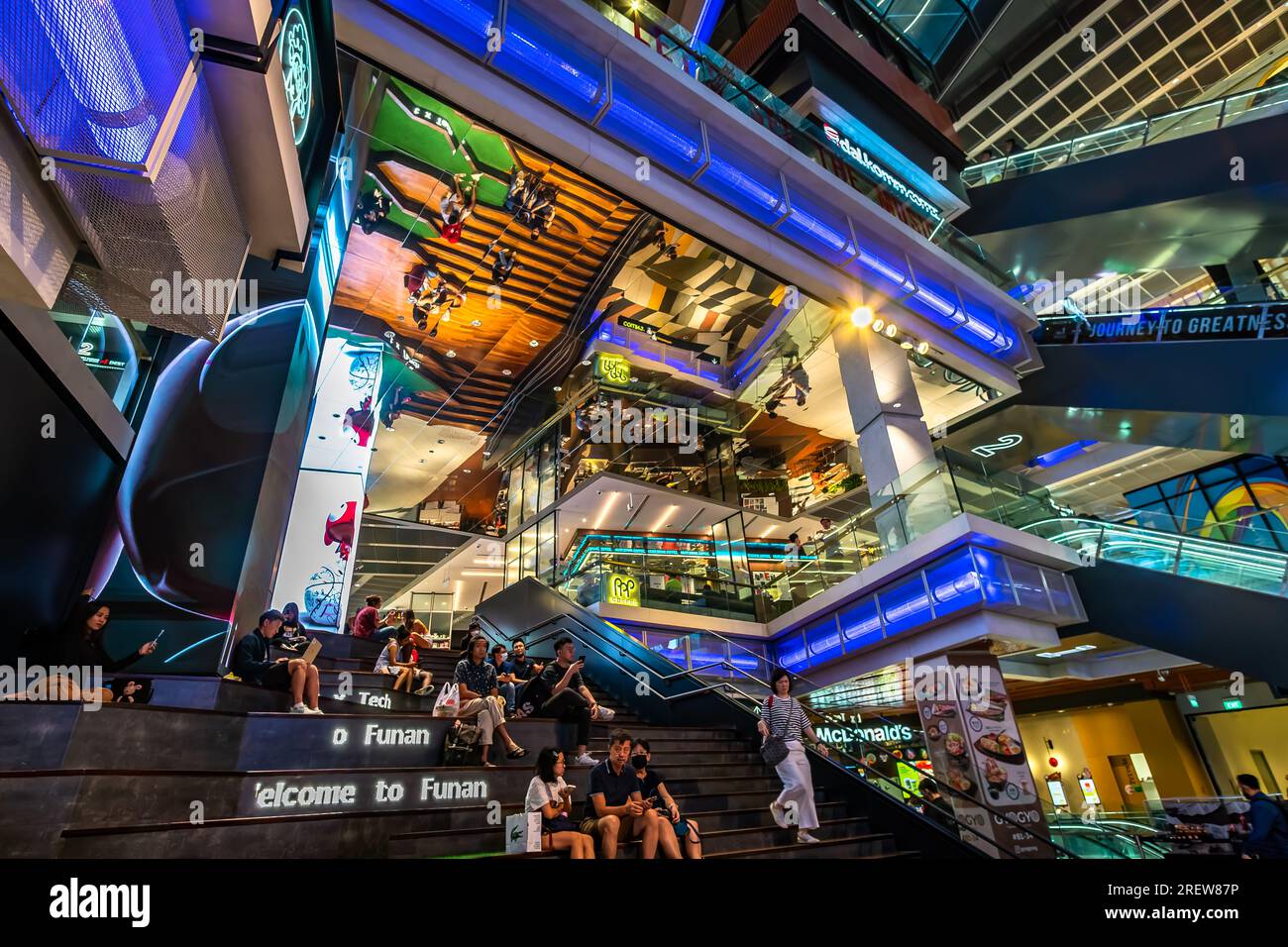 Funan mall is a social retail space for discovery, learning and ...