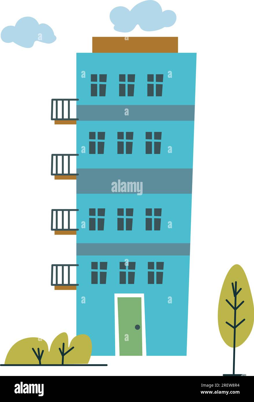 Building construction apartments in Cut Out Stock Images & Pictures - Alamy