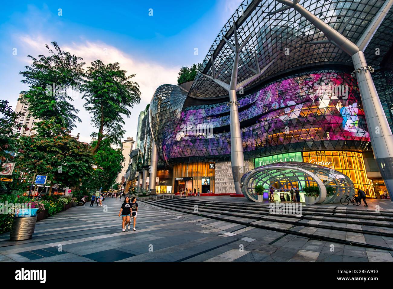 ION Orchard shopping mall, ION is one of famous shopping malls in Singapore Stock Photo - Alamy