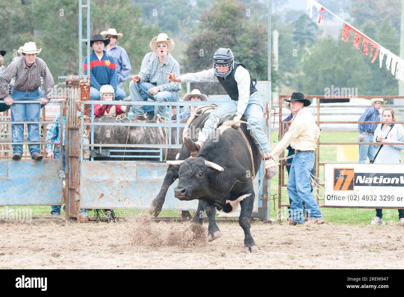 Photos of men, women and kids competing in the gresford rodeo riding ...