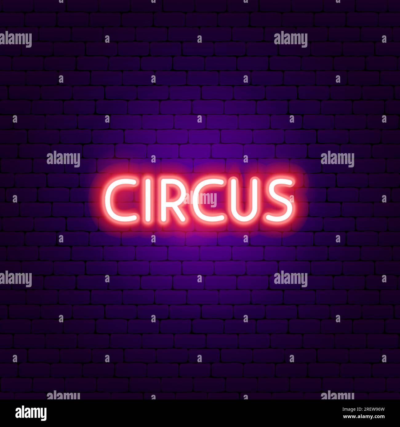 Amusement Park Neon Sign Stock Vector Images Alamy