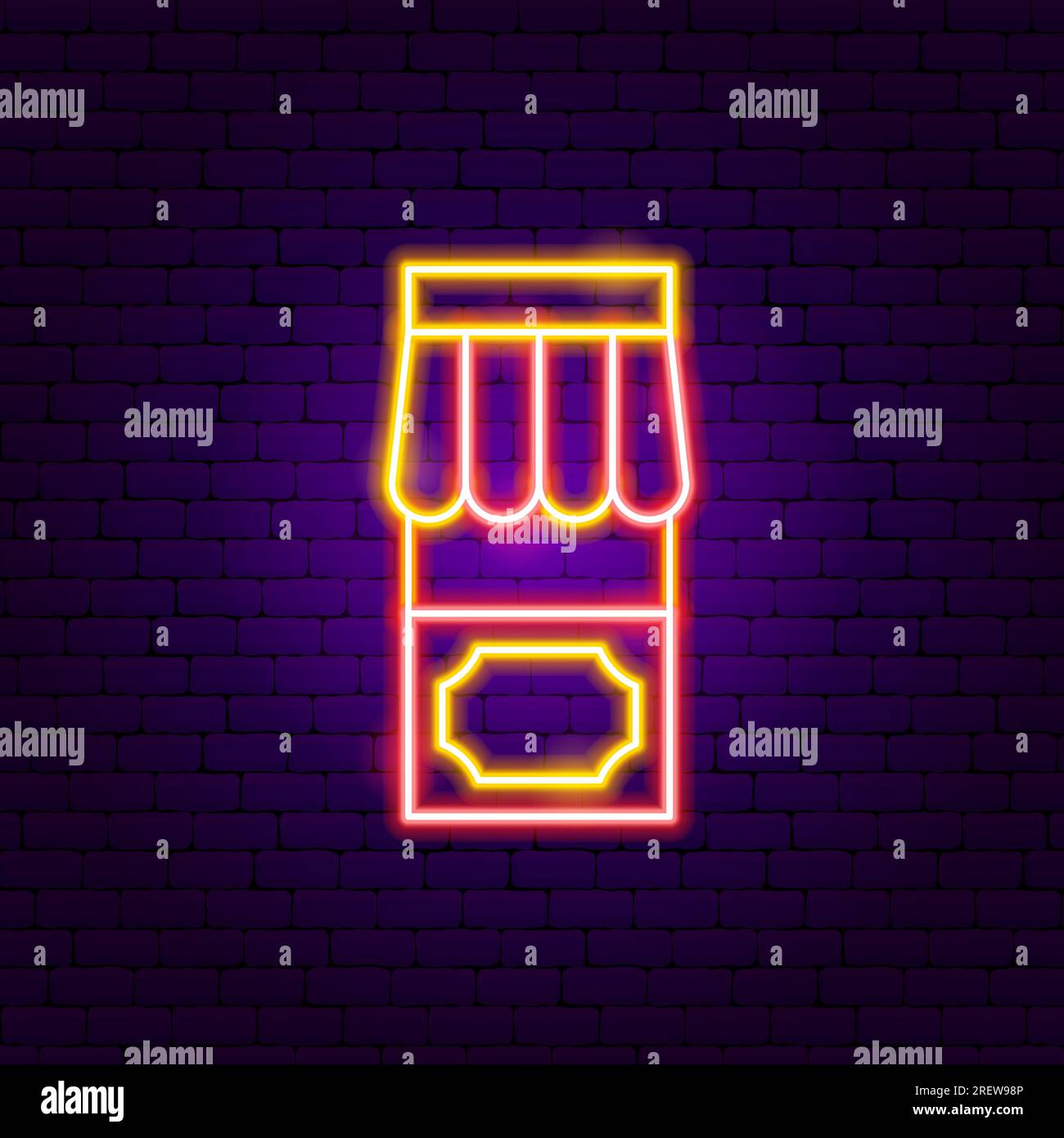 Ticket Tray Neon Sign Stock Vector Image & Art - Alamy